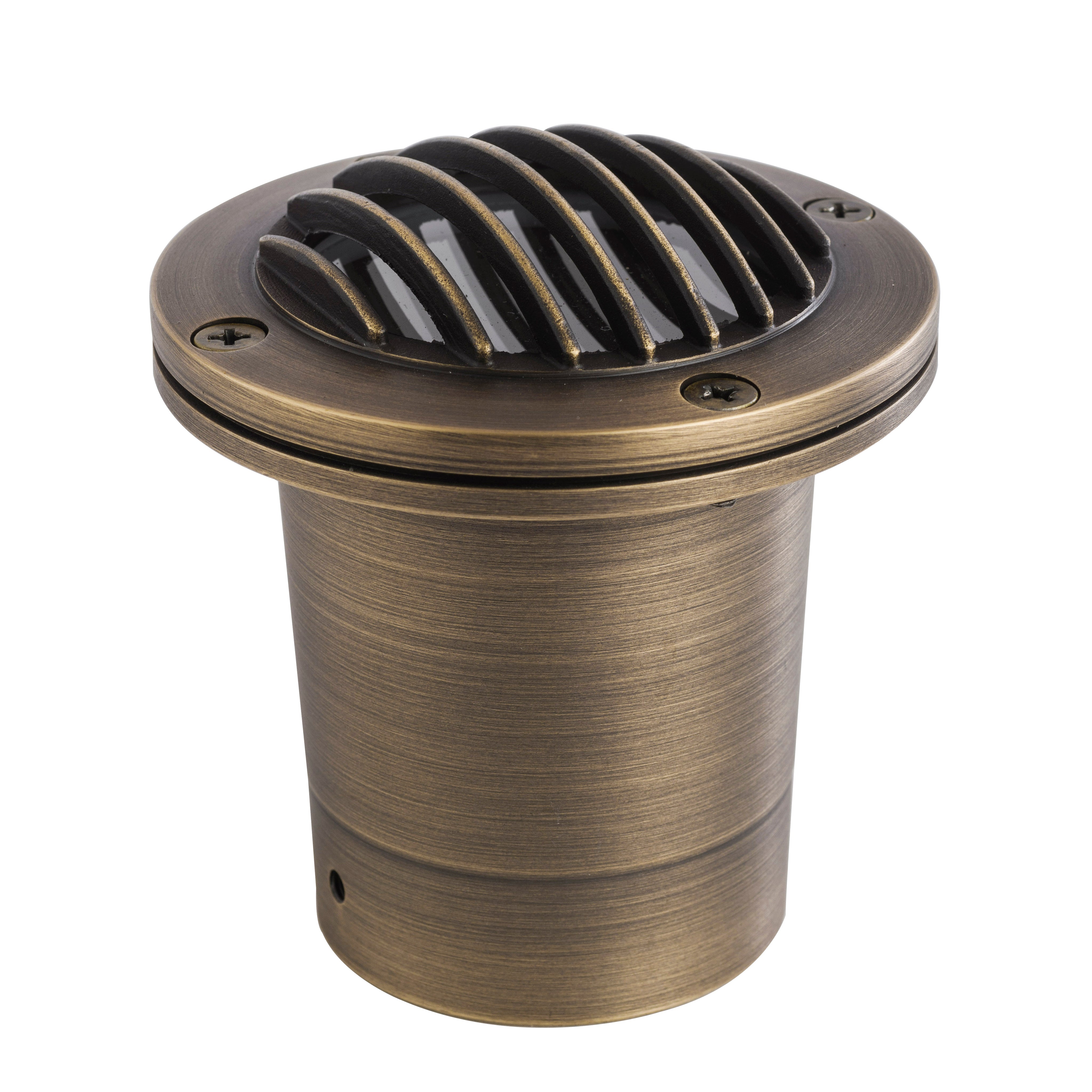 In-Ground Louvered Well Light – Brass Finish, MR16 by Pampa – Pampa ...