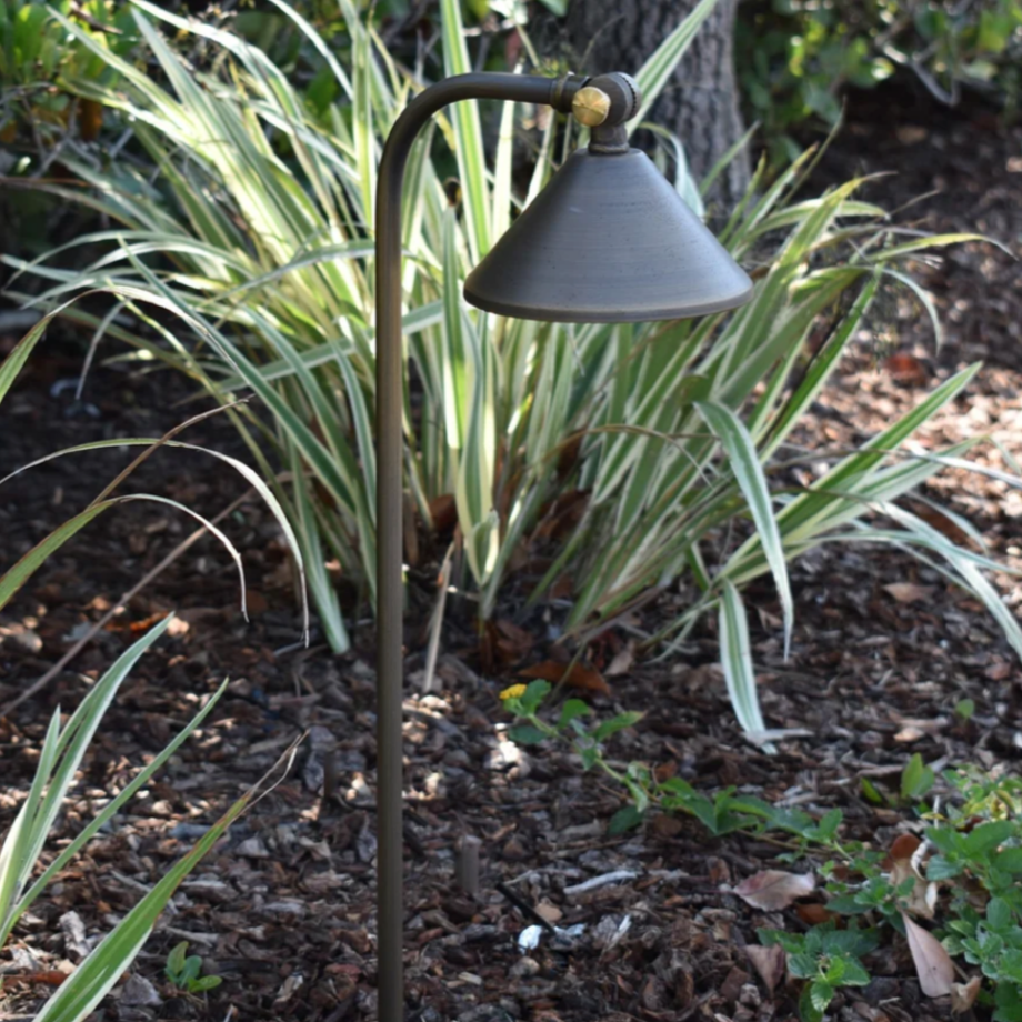 Brass Arc Adjustable Pathway Driveway Lights 12V For Outdoor Lighting ...